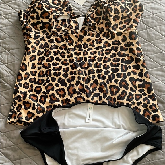 Beachsissi | Swim | Beachside Leopard Print Tankini | Poshmark